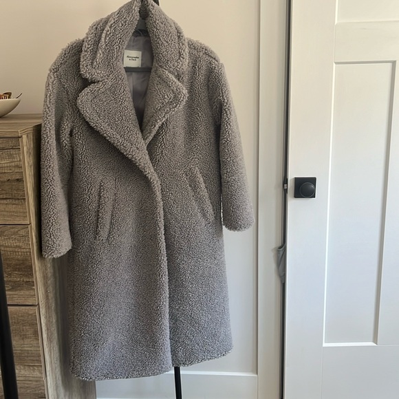 Abercrombie & Fitch | Jackets & Coats | Abercrombie And Fitch Teddy Long Coat | Poshmark